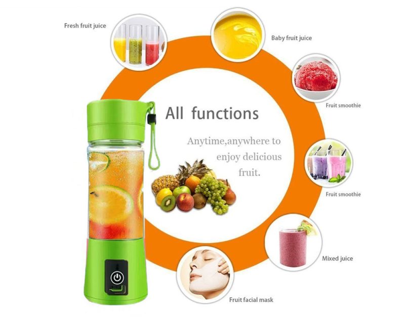 PORTABLE BLENDER 6 BLADES - LIGHT GREEN - Yolo Goods