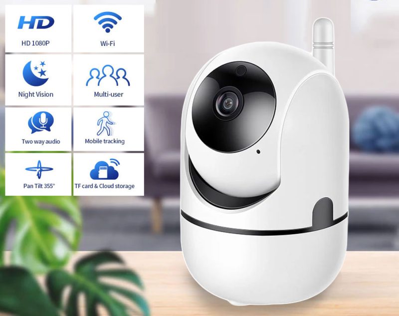 WIRELESS SECURITY CAMERA 1080P WHITE - Yolo Goods