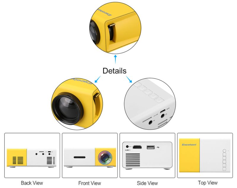 LED Mini Projector YG-300 - Yolo Goods