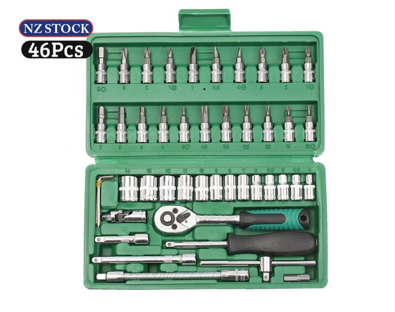 Spanners Socket Set 46Pcs - Yolo Goods