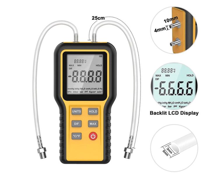 Digital Manometer Air Pressure Gauge - Yolo Goods