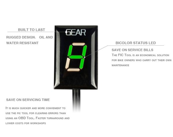 Motorcycle Gear Indicator Display - Yolo Goods