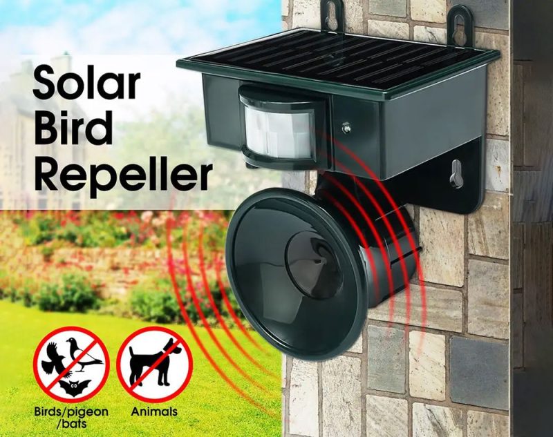 Solar Ultrasonic Bird Repeller Pest PIR Motion Sensor - Yolo Goods